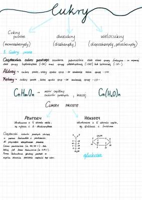Cukry proste i złożone: Przykłady i właściwości (Chemia) - Knowunity
