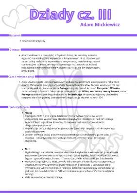 Proste wyjaśnienie: Dziady cz. III - Streszczenie, bohaterowie, gatunek i miejsce akcji (Język ...