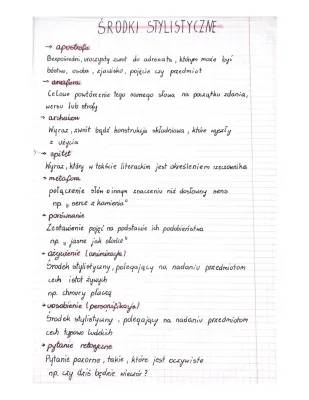 Środki stylistyczne - Przykłady i Funkcje dla Każdego (Język polski ...