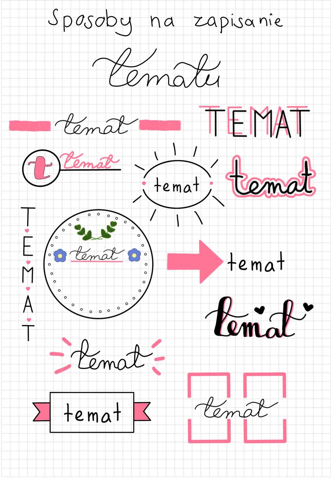 Jak robić ŁADNE notatki? Pomysły na estetyczne notatki na Pinterest i ...