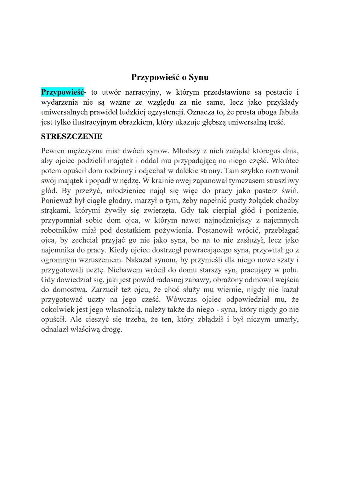 Biblia matura notatki i powtórka PDF 2025 - Antyk i Biblię w literaturze (Język polski) jako PDF ...