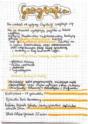 Krajobraz Miejsko-Przemysłowy Wyżyny Śląskiej Klasa 5 Test, Notatka i ...