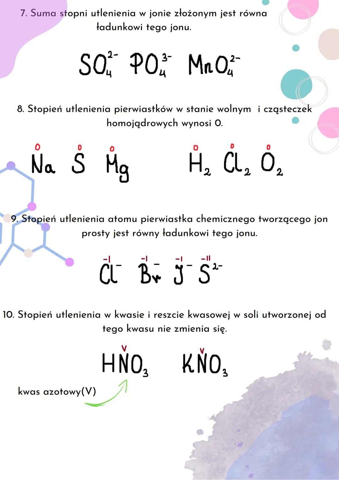 Stopnie Utlenienia Pierwiastków: Jak Obliczać i Przykłady (Chemia) jako ...