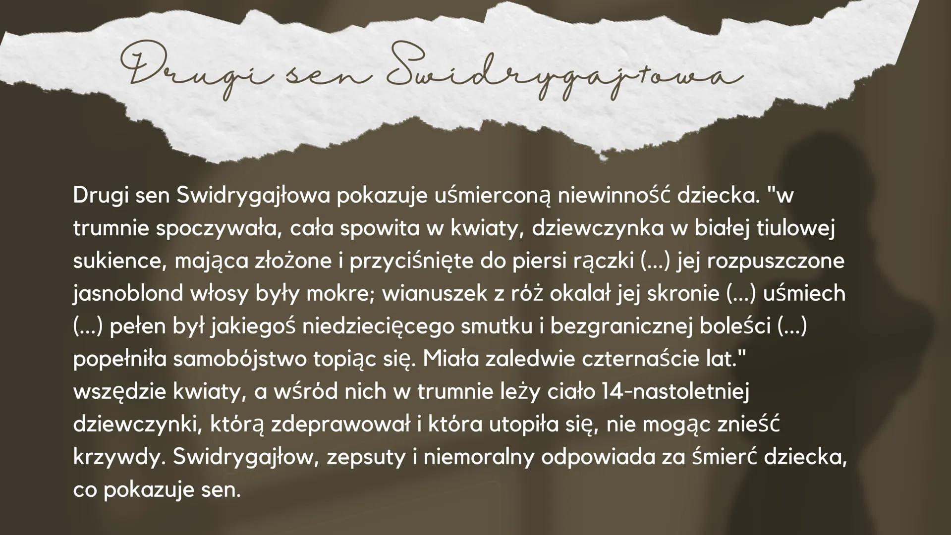 Sny Raskolnikowa, Rodiona i Swidrygajłowa - Opisy i Znaczenie (Język polski) jako PDF - Knowunity