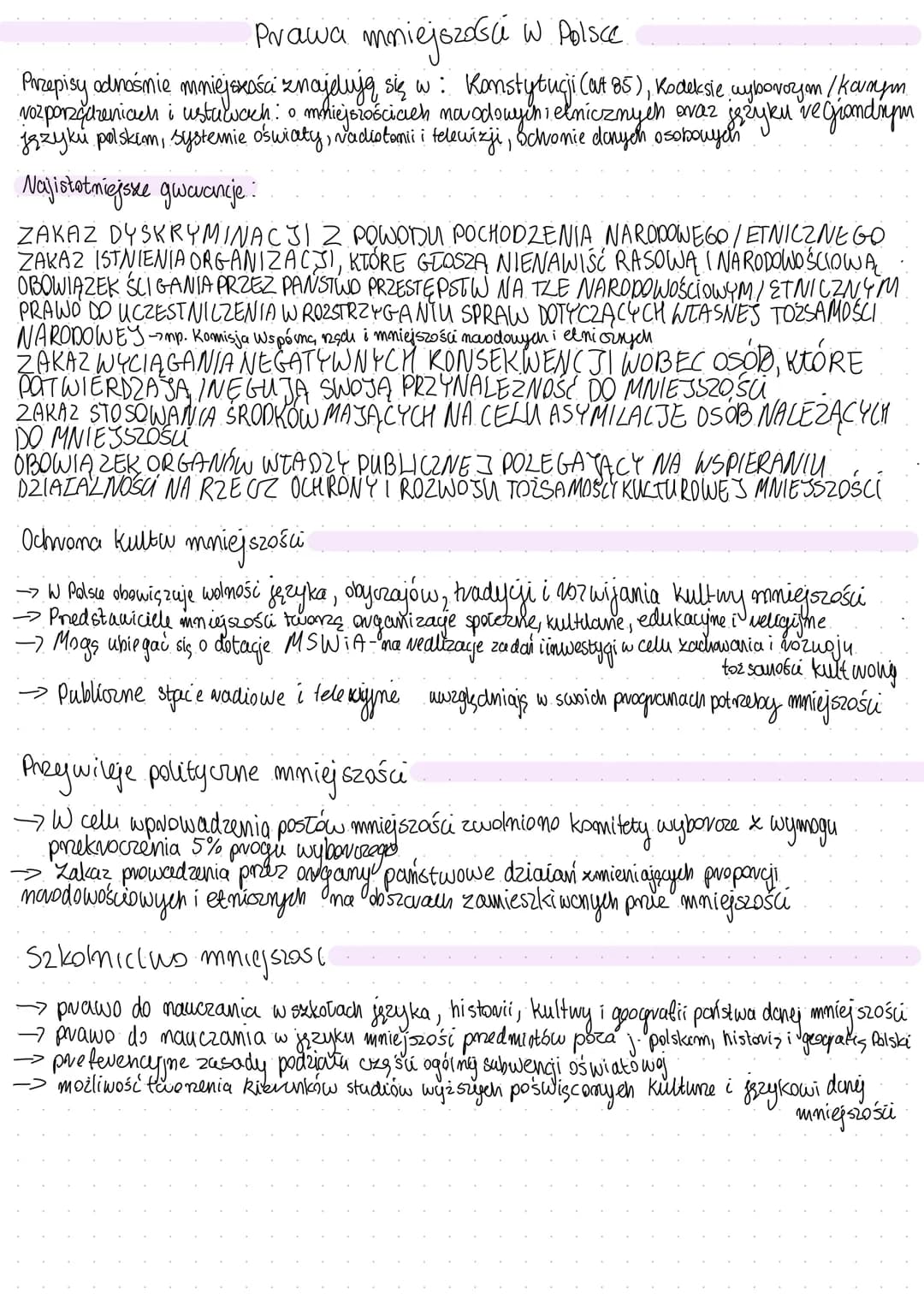 Mniejszości narodowe i etniczne w Polsce - WOS: Ustawa, Prawa ...