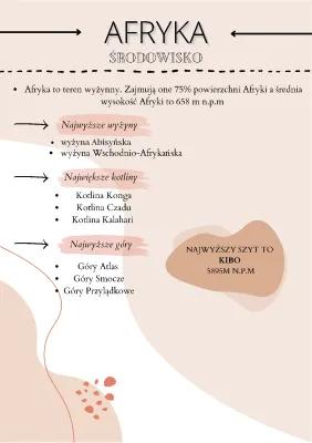 Typy Rolnictwa w Afryce – Klasa 8 (Geografia) - Knowunity