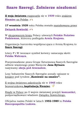 Polskie Państwo Podziemne - ściąga, notatka i prezentacja (Historia) jako PDF - Knowunity