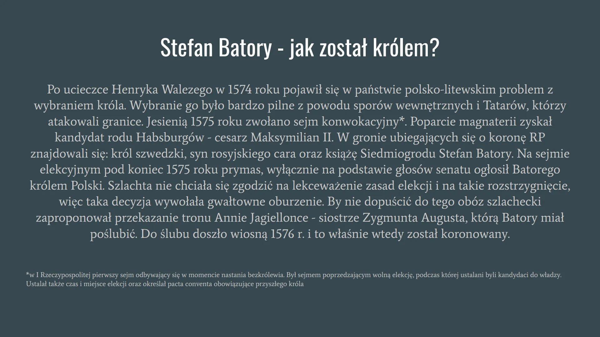 Stefan Batory i jego najważniejsze wojny: Podwójna elekcja 1575, 1587 i ...