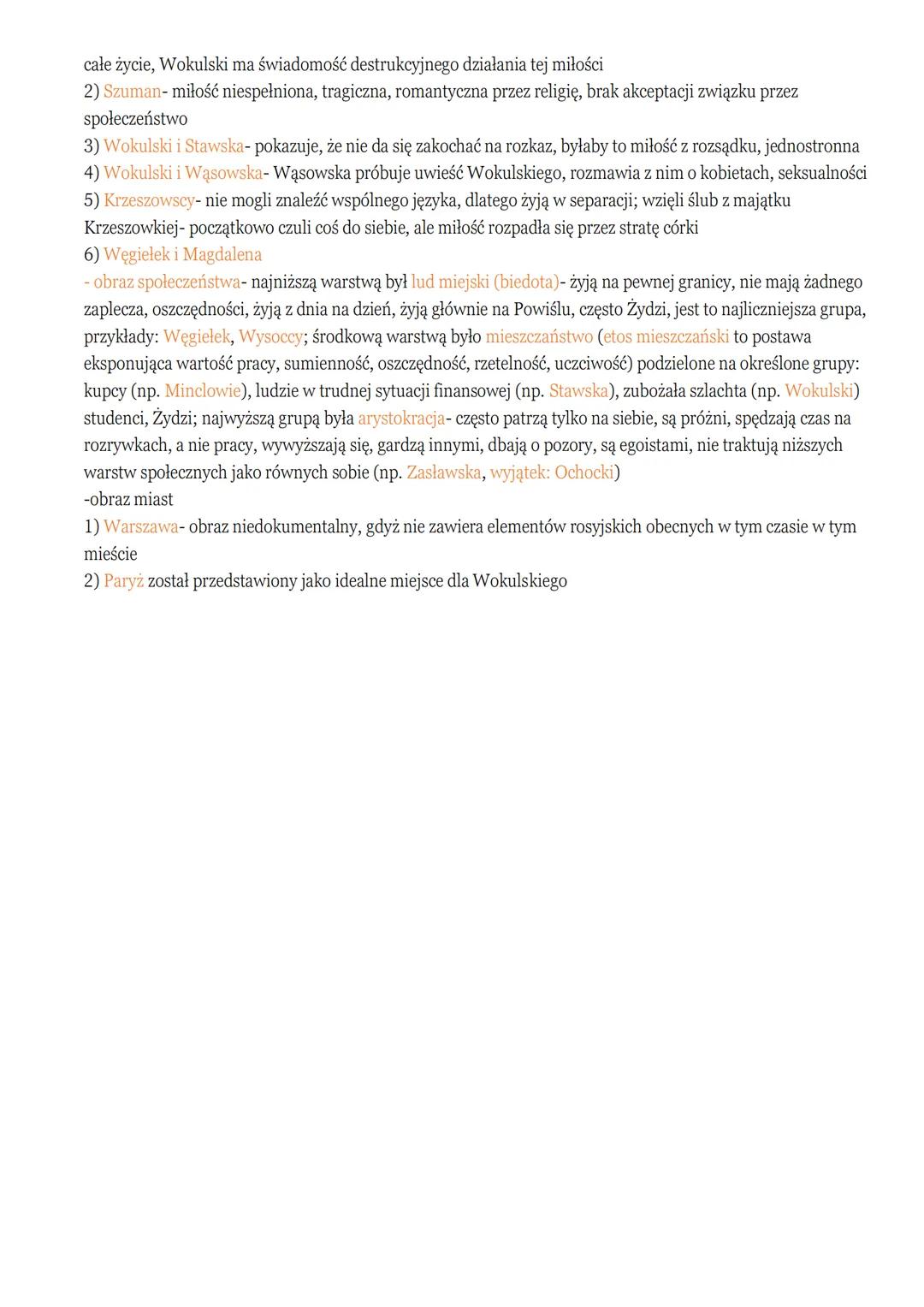 Lalka - notatki do matury i sprawdzianu: streszczenie, motywy, bohaterowie, konteksty (Język ...