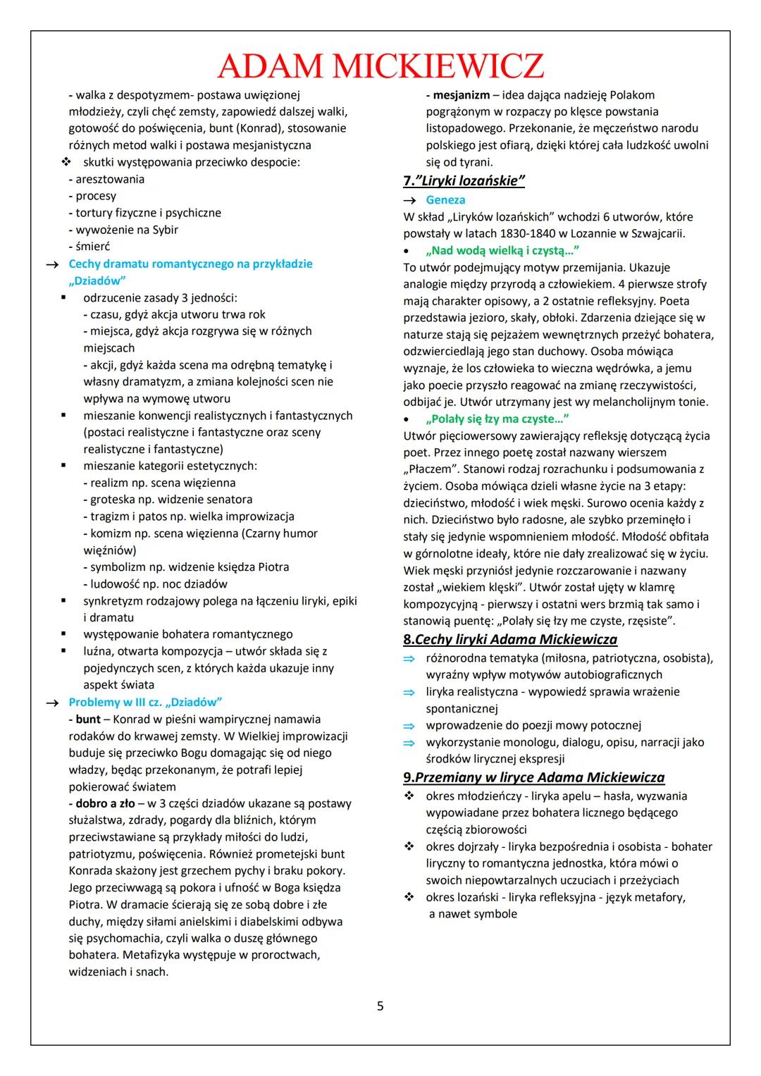 Adam Mickiewicz - Życie, Twórczość i Najważniejsze Utwory (Język polski ...