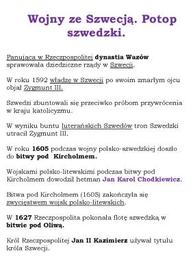 Proste wyjaśnienie: Potop Szwedzki: Dlaczego Tak Nazywamy? Obrona ...