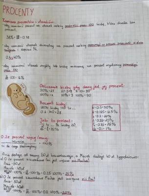 Procenty Klasa 8 - Notatki, Sprawdziany i Zadania PDF (Matematyka) jako PDF - Knowunity