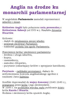 Proste wyjaśnienie: Monarchia Parlamentarna w Anglii dla Klasy 6: Cechy ...